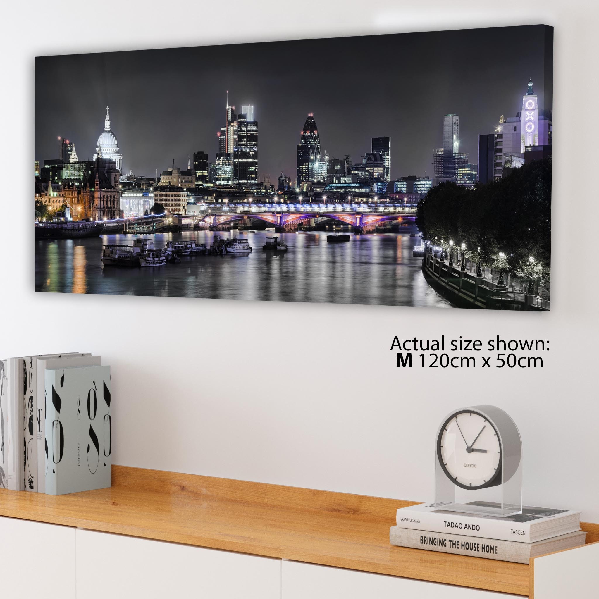 London Skyline at Night Cityscape Canvas Wall Art Print - Etsy UK
