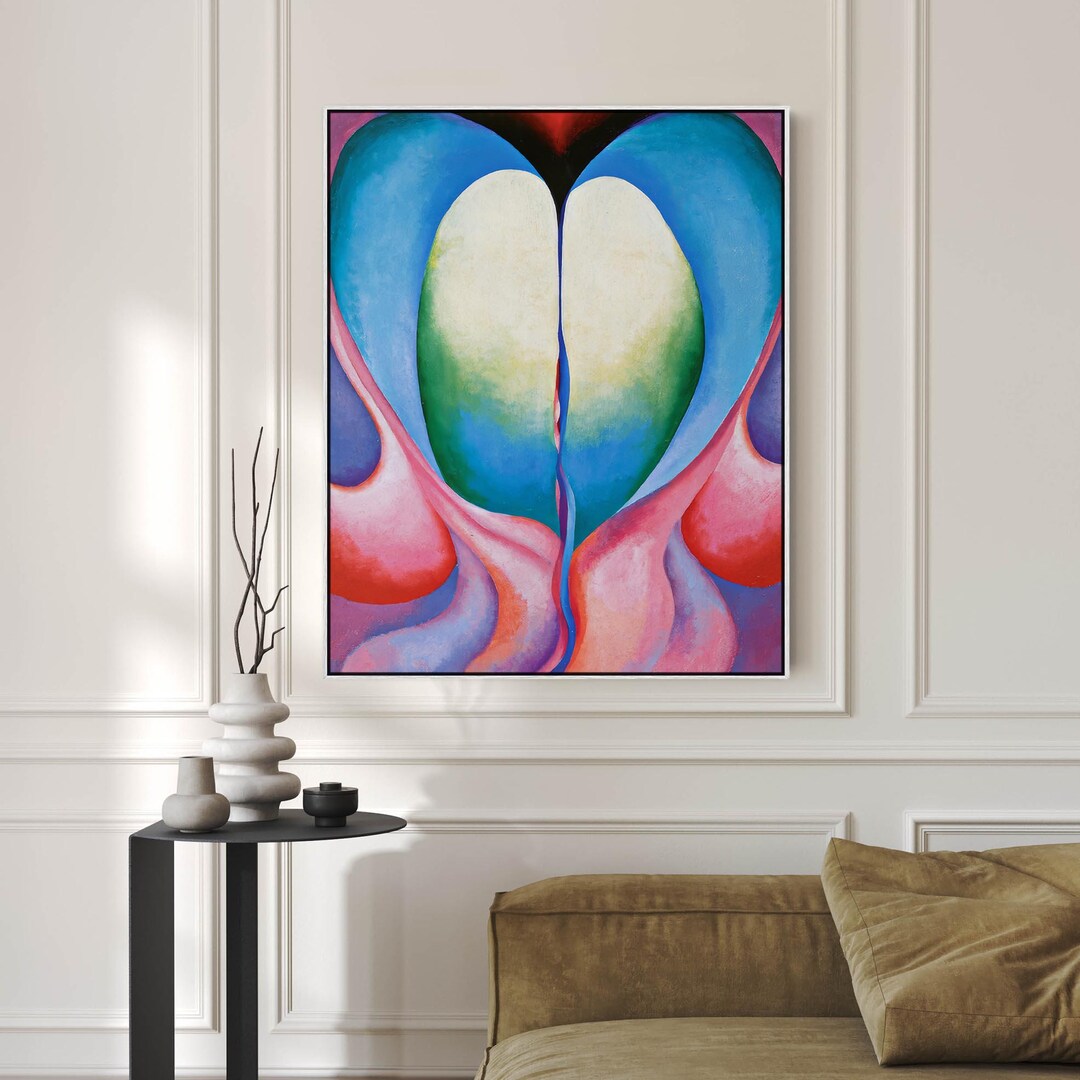 Georgia Okeeffe Framed Wall Art Print Canvas Abstract Series 1 No 8 - Etsy