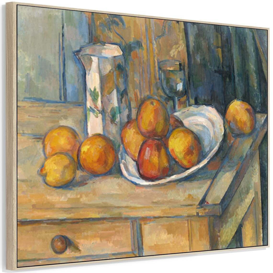 Paul Cezanne Still Life Kitchen Wall Art Framed Canvas Print of Milk ...