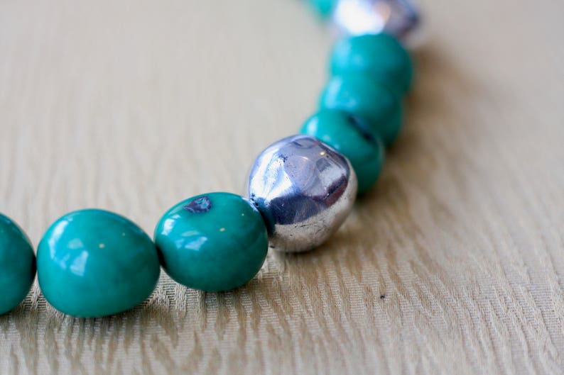Turquoise Pambil Statement Necklace - Etsy