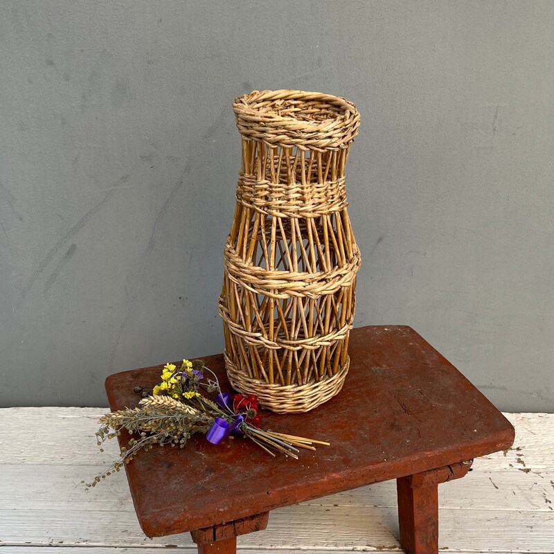 Wicker Jug - Etsy