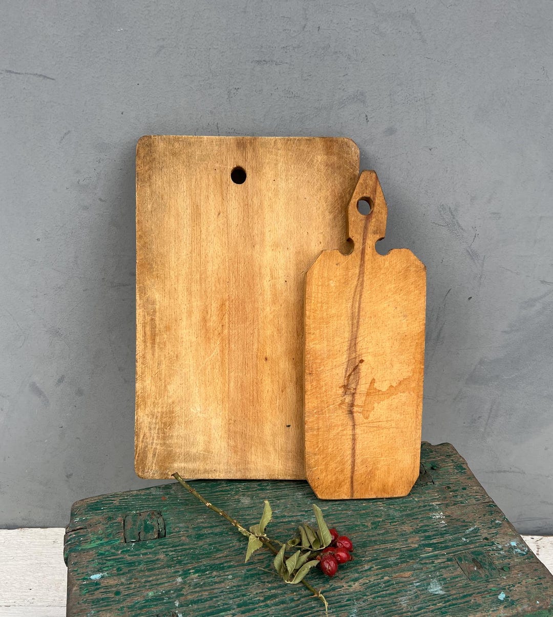 Two Wooden Partition Boards, Rustic Kitchen Decor, Rustic Decor ...