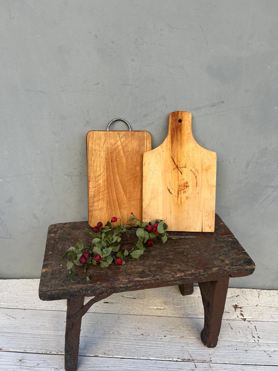 Two Wooden Partition Boards, Rustic Kitchen Decor, Rustic Decor ...