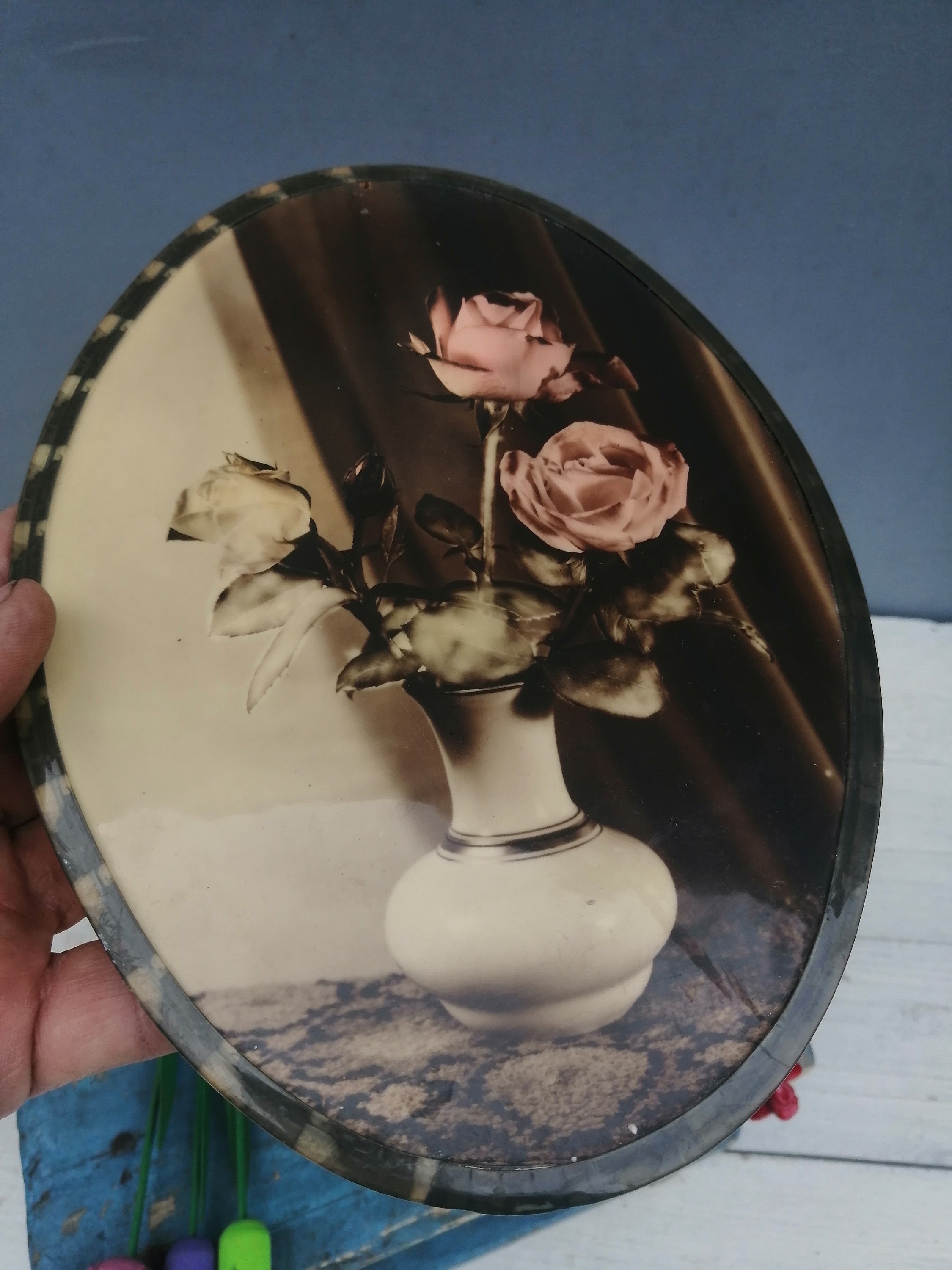 Vintage photo unique photo antique phot Wall Decor Round | Etsy