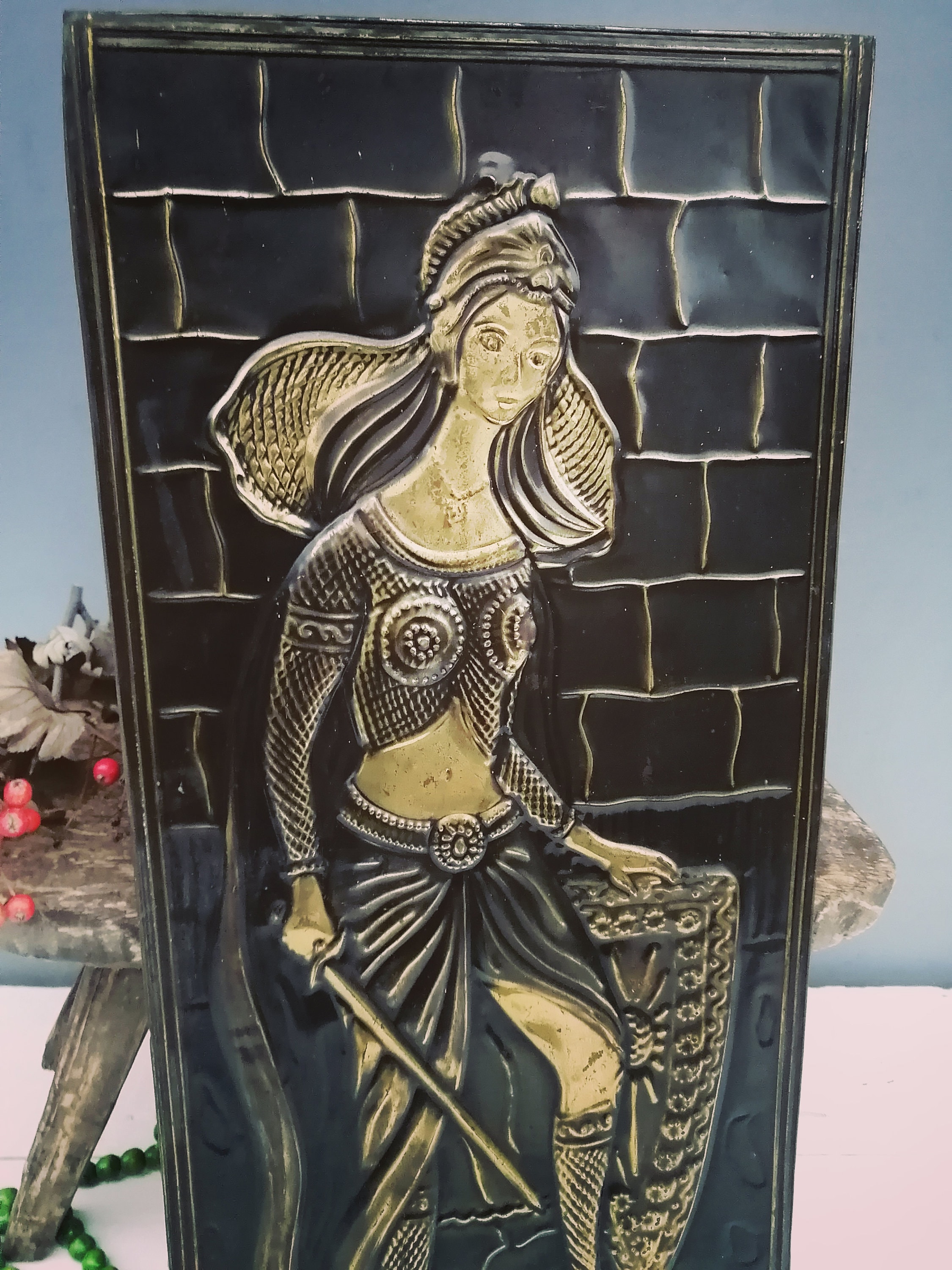 Painting on Metal, Painting on Copper Plate, Painting on Metal, 3D Wall ...