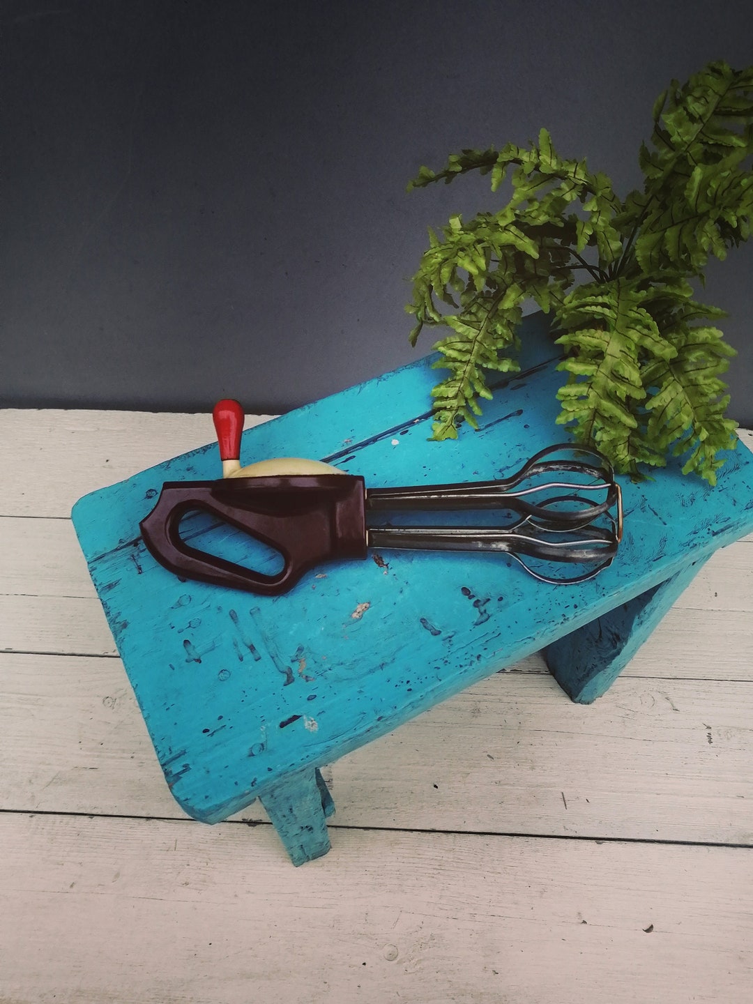 Vintage Hand Mixer, Hand Mixer, Unique Hand Mixer, Primitive Mixer ...