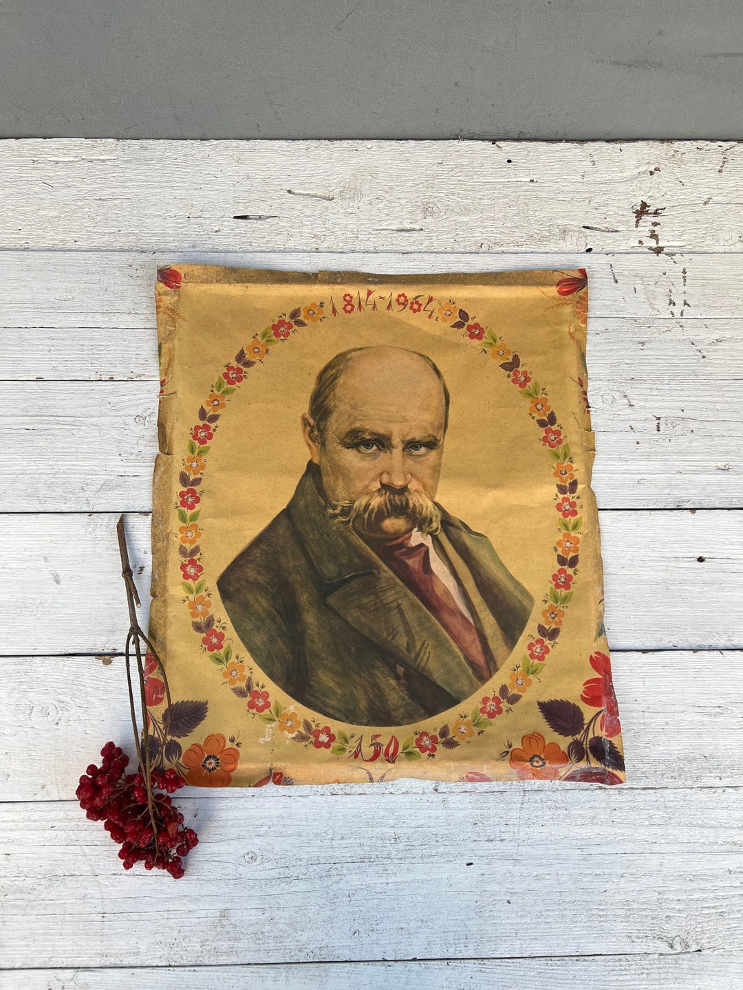 T. G. Shevchenko Poster, Vintage Poster 150 Years Since the Birth of T ...