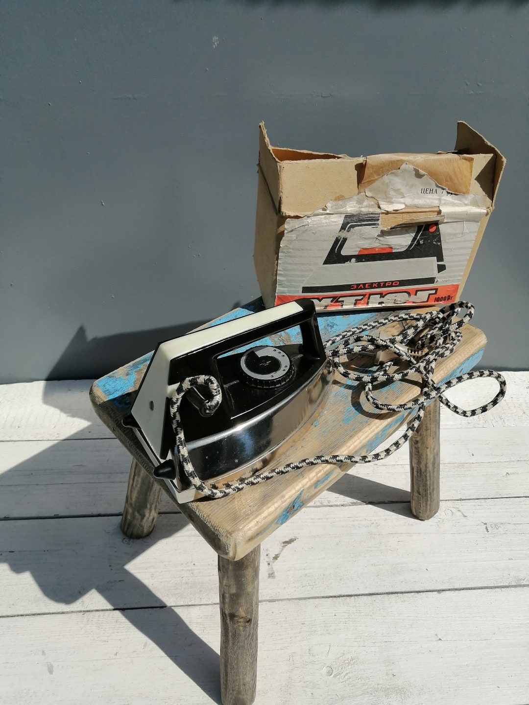 Vintage New Soviet Era Iron, Retro Electric Iron, USSR Heavy Iron, Made ...