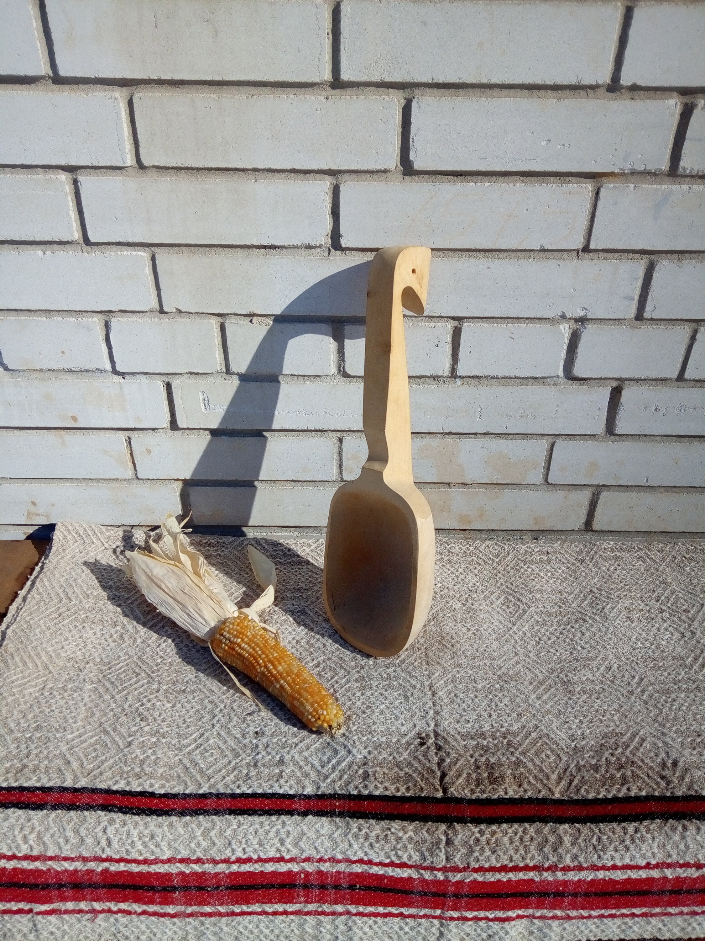 Vintage Wooden Spoon, Handmade Spoon, Unique Spoon, Big Spoon ...
