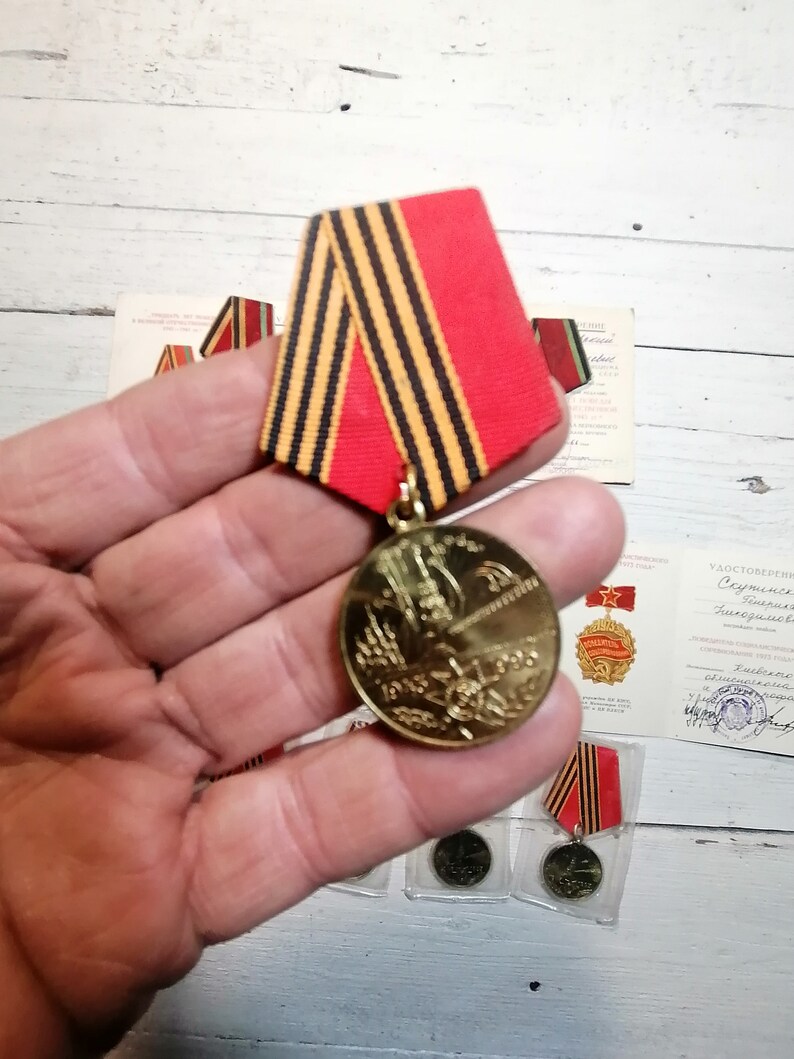 Signs of the Soviet Era With Diplomas Soviet Award Medals - Etsy
