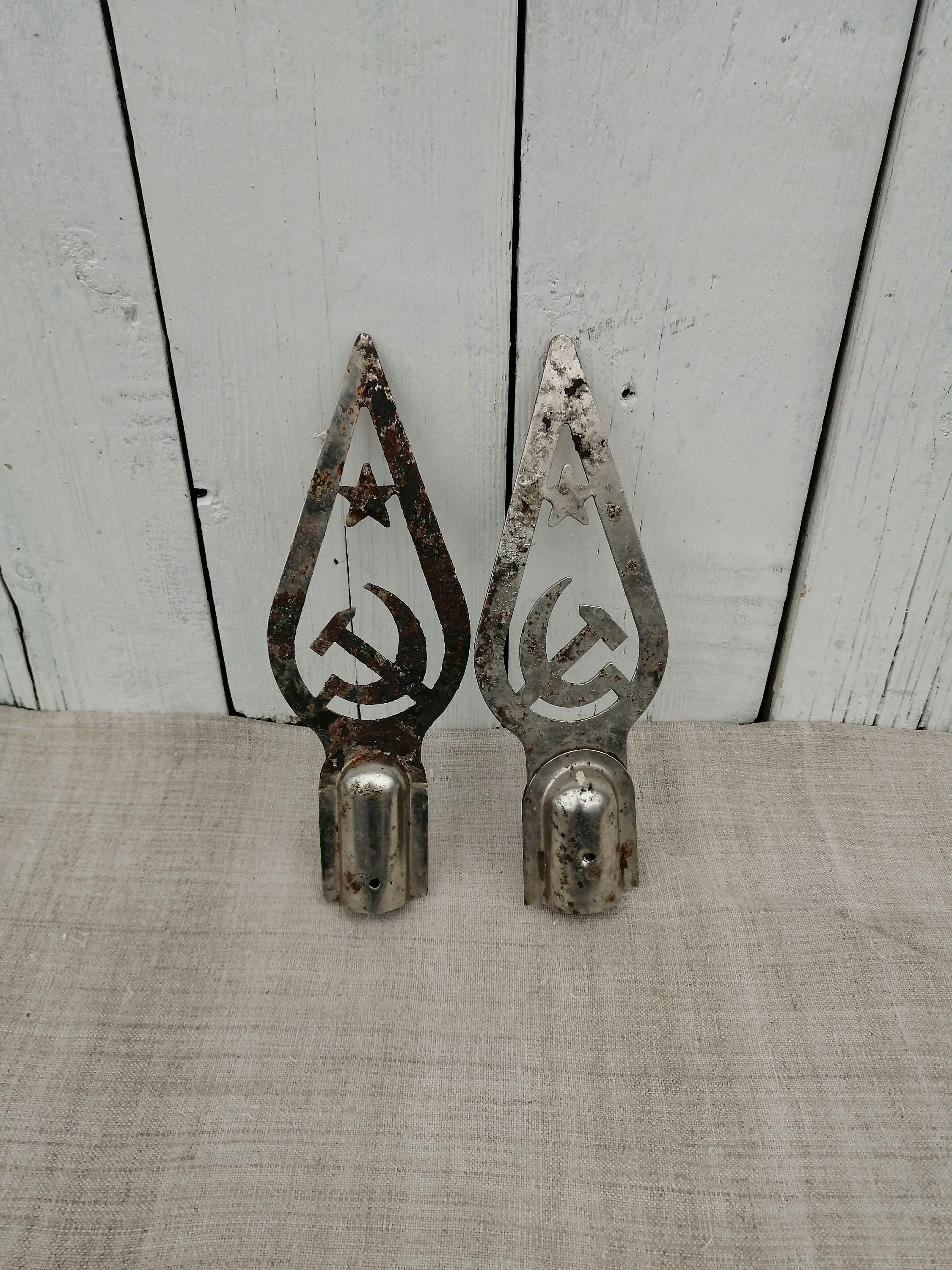 Antique Soviet Symbol USSR Flag Pole Tip Hammer and Sickle - Etsy