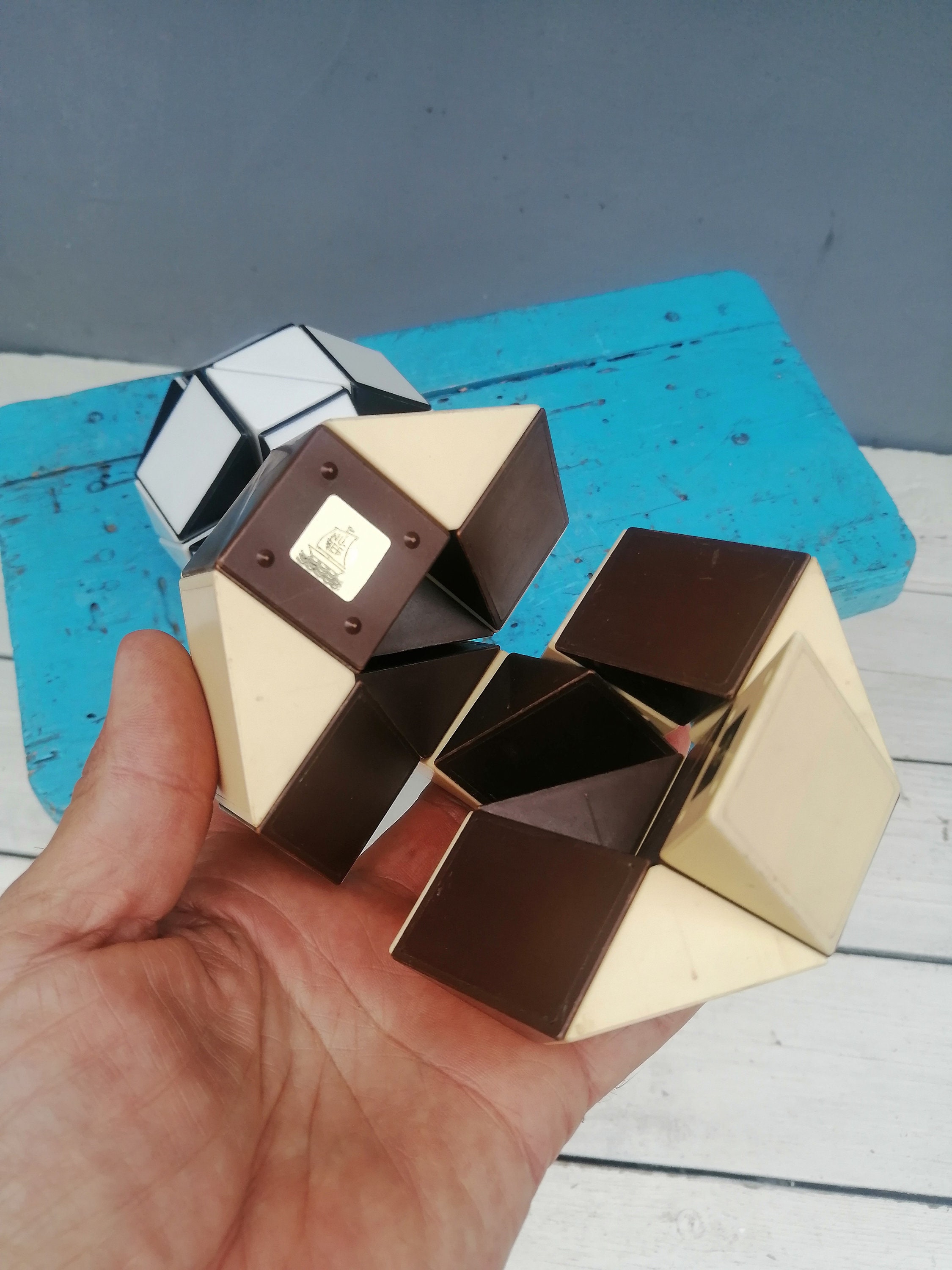 Kids Plastic Snake Toy Vintage Snake Puzzle Rubik's - Etsy