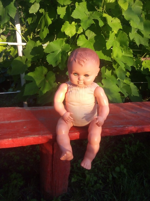 Vintage Baby Doll Unique Baby Doll Children Toy - Etsy