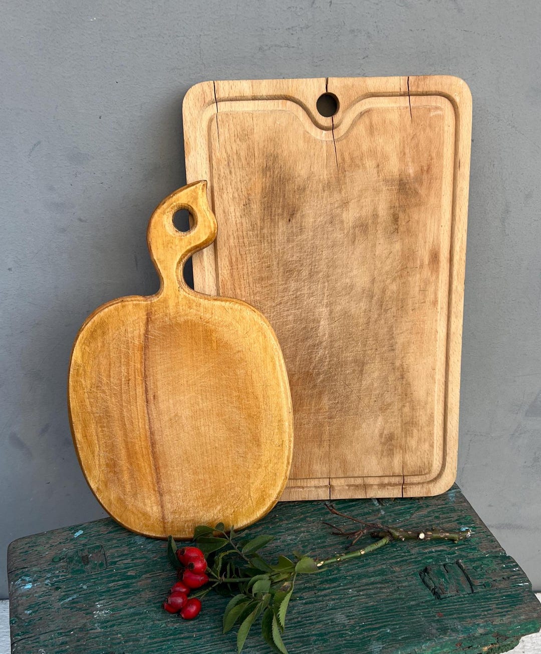 Two Wooden Partition Boards, Rustic Kitchen Decor, Rustic Decor ...