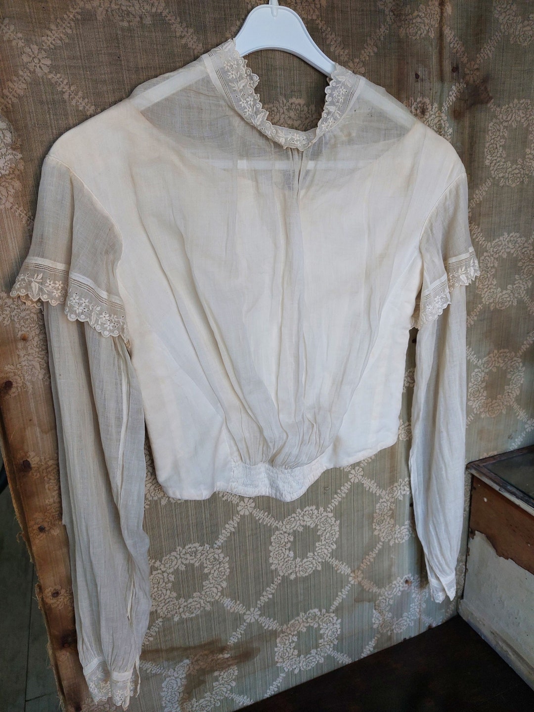 Antique Early Victorian 1840 1850 1840s 1850s Bodice 1800 1800's White ...