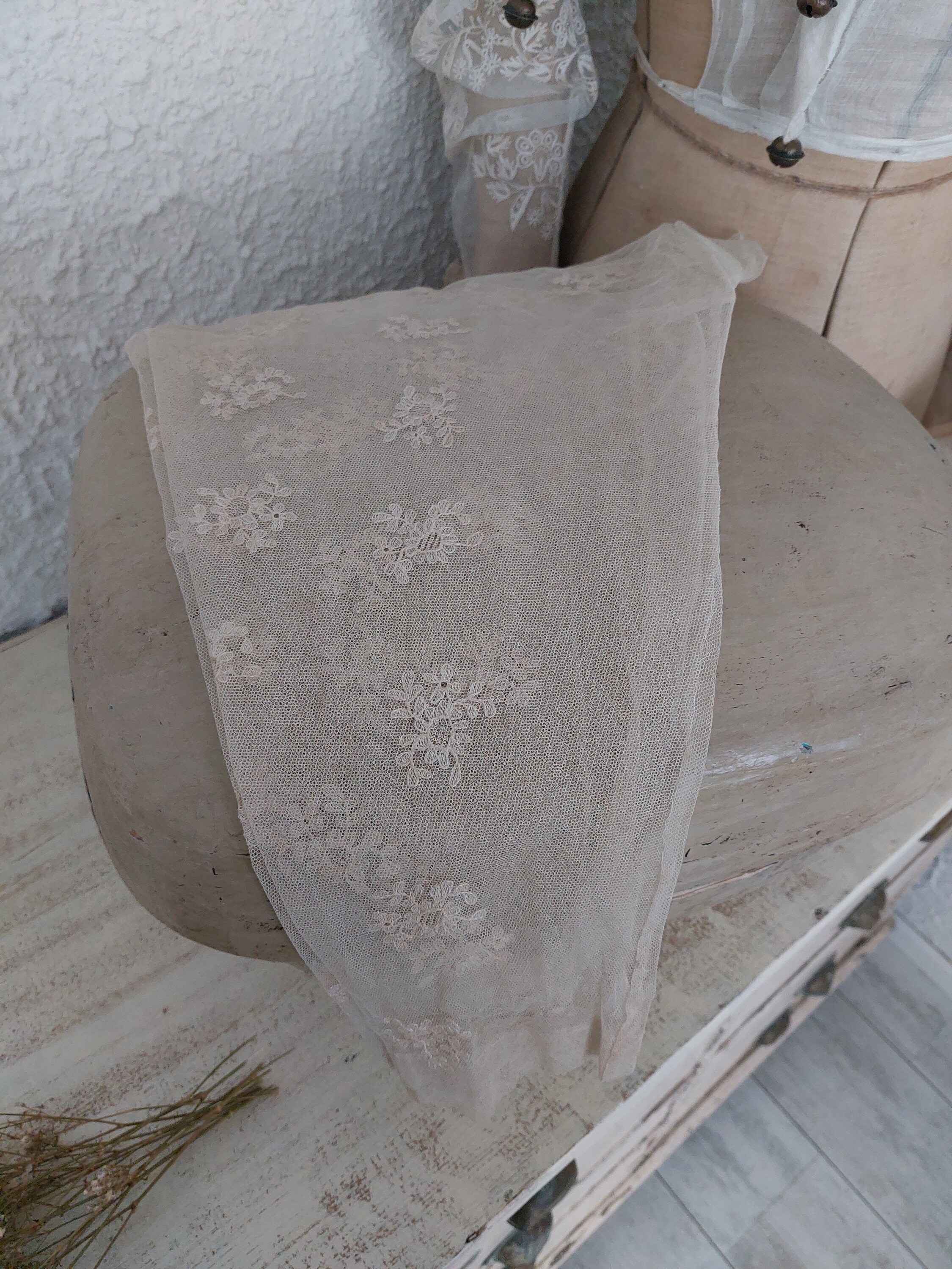 Antique Early Regency Sleeves Cuffs 1800s 1800 1800's 1800s Creame Lace ...