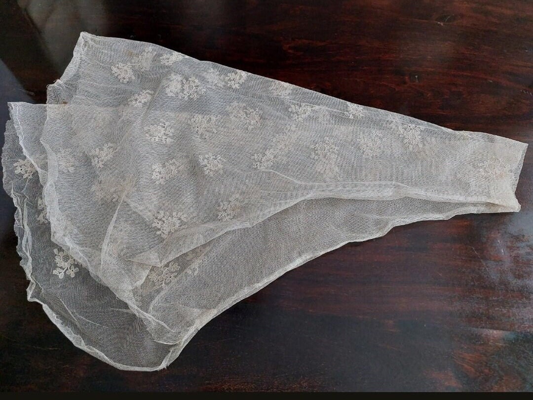 Antique Early Regency Sleeves Cuffs 1800s 1800 1800's 1800s Creame Lace ...