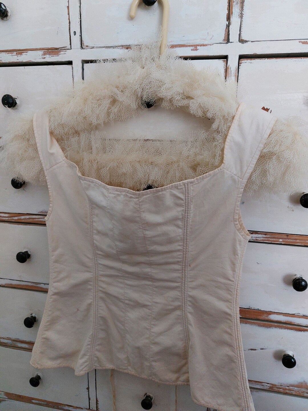 Antique Early French Regency Corset 1800 1800s 1810 1810s 1820 1820s ...