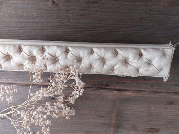 antique french tufted silk box padded jewelrybox yew… - Gem