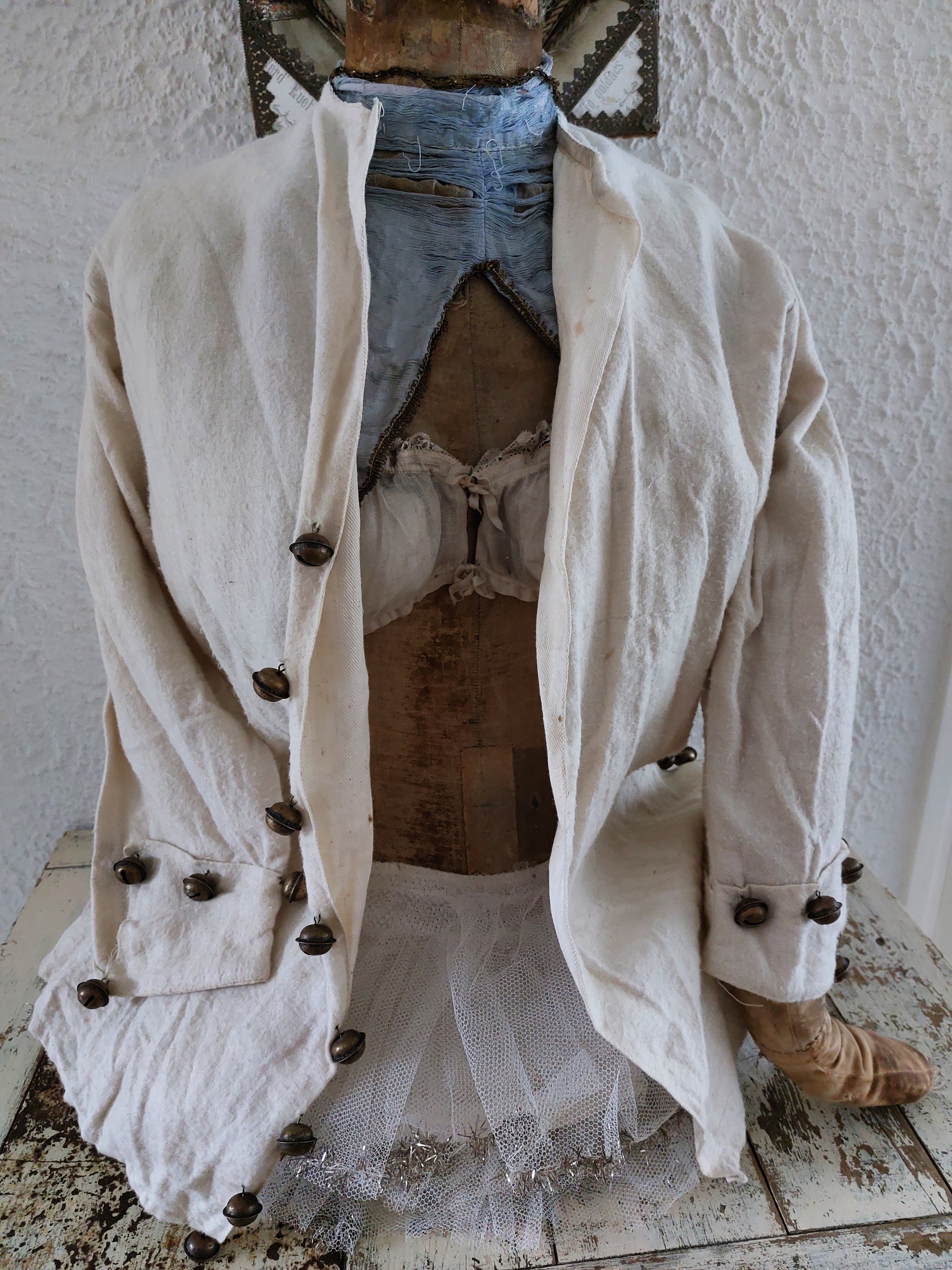 RARE Antique Vintage Early 1900 1900s Silk Pierrot Jester Harlequin ...