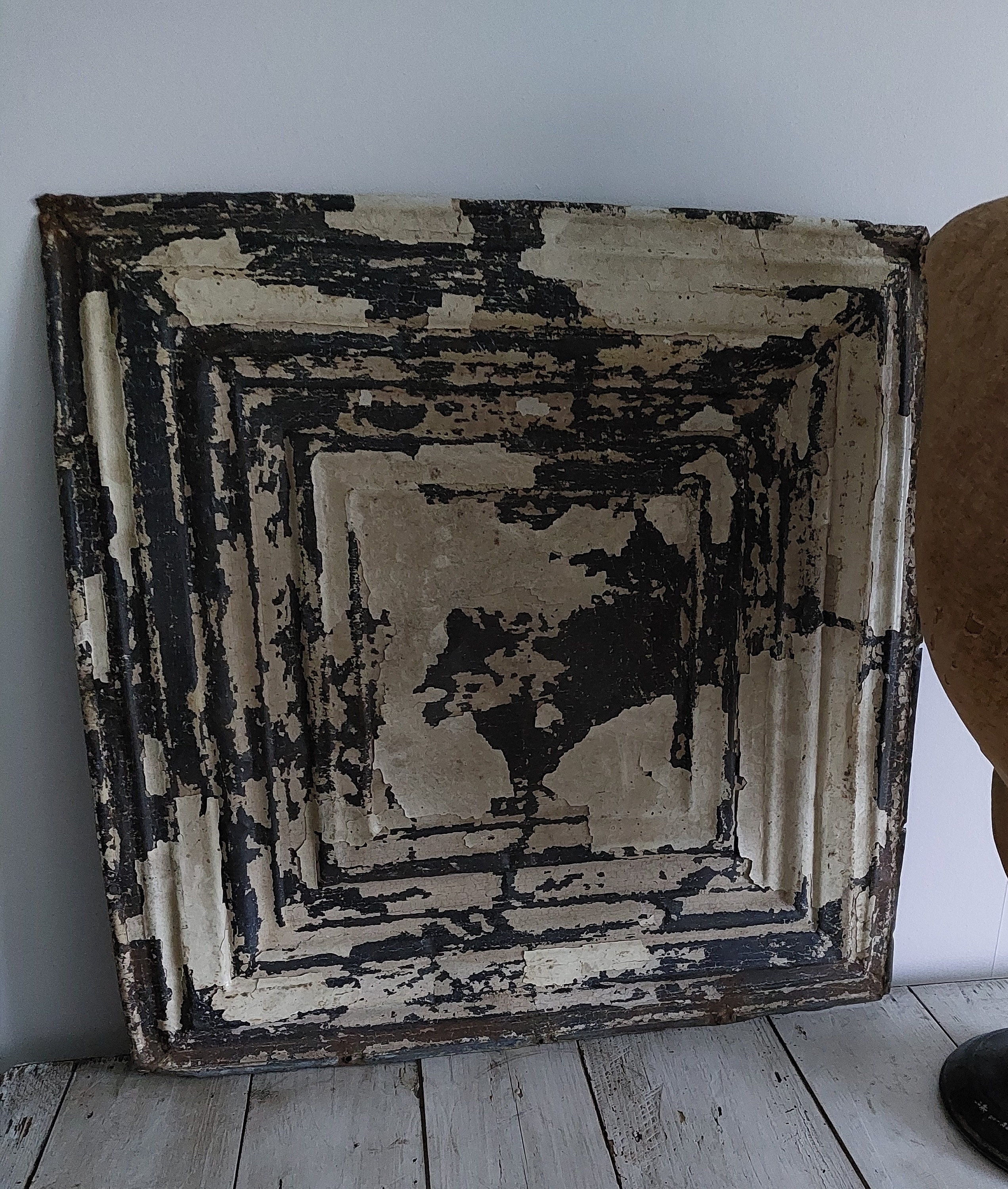 Antique French Yellow Ceiling Tile Metal - Etsy