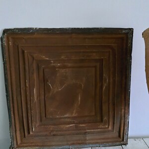 Antique French Yellow Ceiling Tile Metal - Etsy