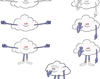 Cloud guy trolls | Etsy