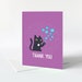 Set of 5 Cat Themed Thank You Cards, Pack of 5 Black Cat Note Cards ...