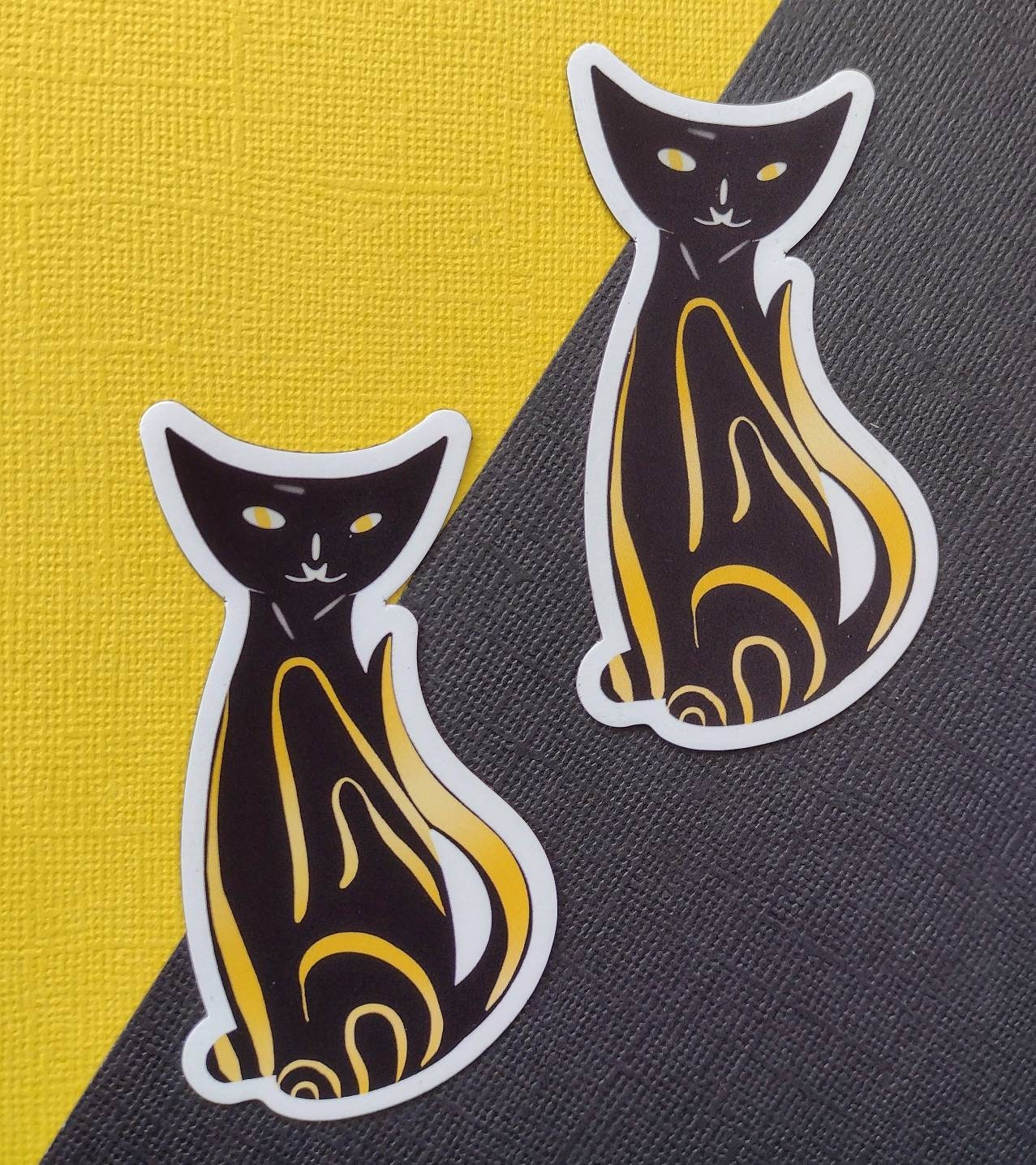 Retro MCM Cat Magnet | Scooped-head Cat | Mid Century Modern | Mid ...