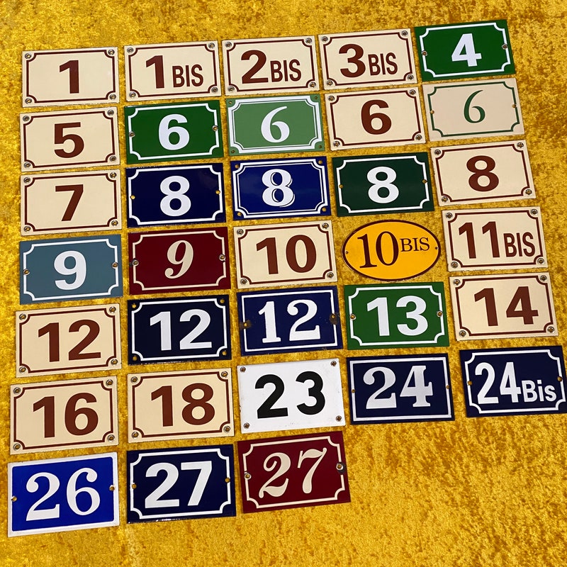 French House Numbers - Etsy