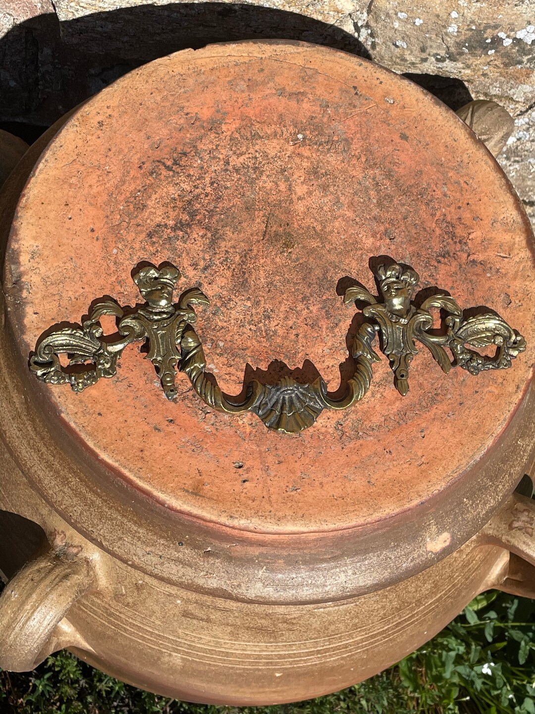 French Bronze Drawer Handles - Vintage French Louis XIV Style Bronze ...