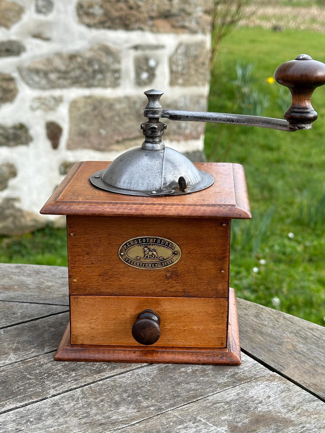 RESTORED Vintage French Coffee Grinder - PEUGEOT FRÈRES - Restored and ...