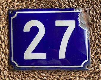 House Number Plaque Vintage - Etsy
