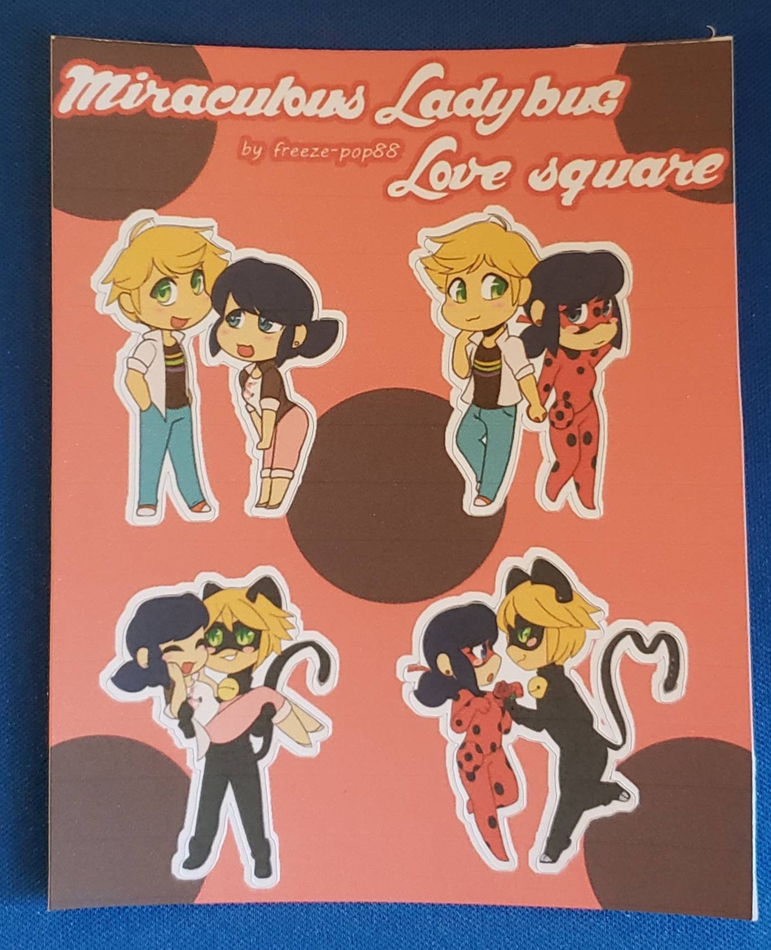Miraculous Ladybug Love Square Sticker Sheet | Etsy