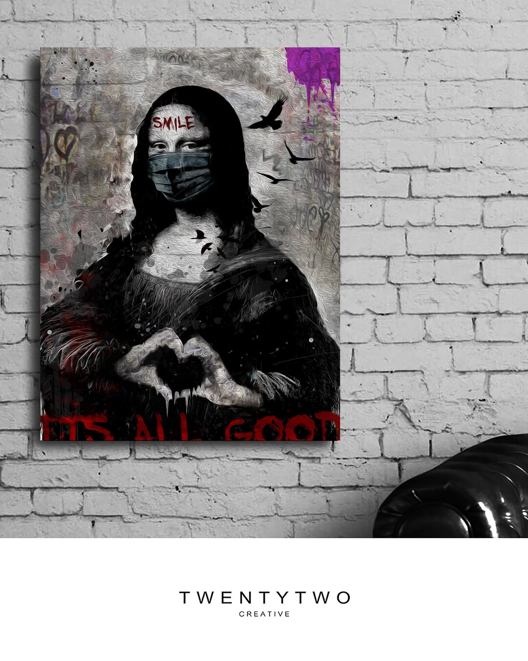 Insta Lie by Courts / Instant Download / Digital Print / Mona Lisa ...