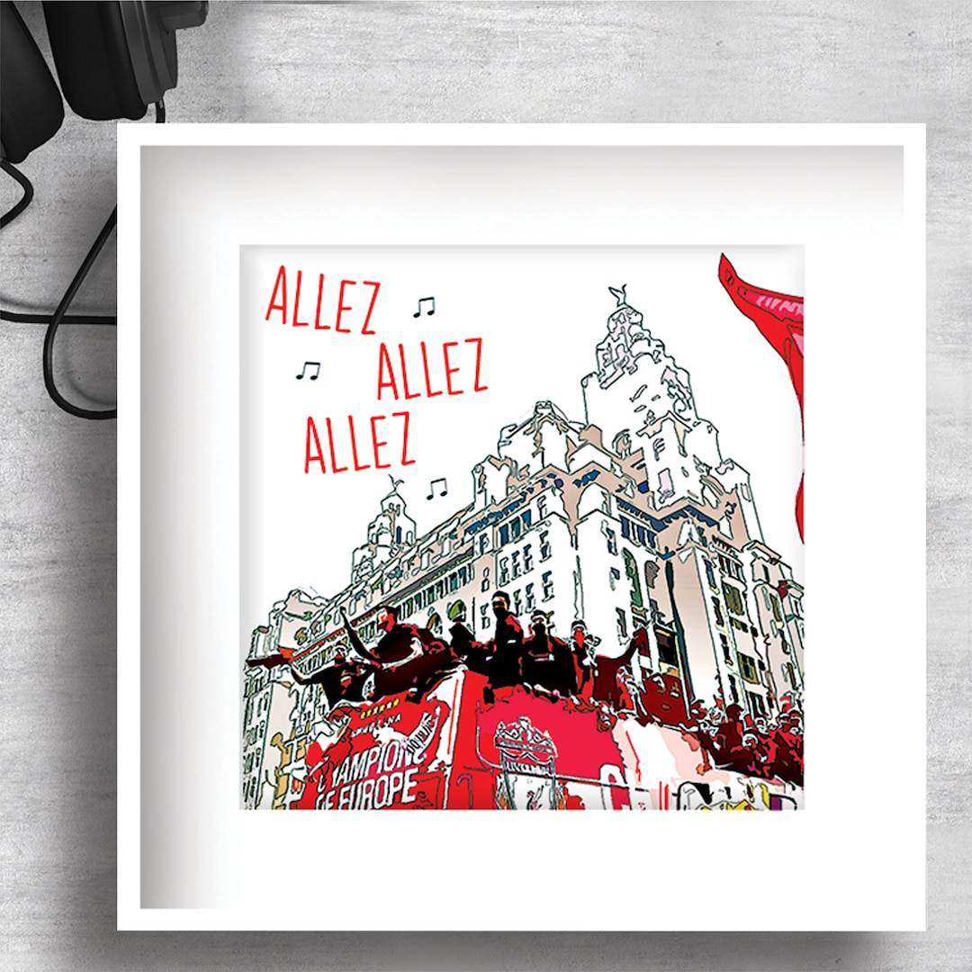 Allez Print / Liverpool Football Club / Art / Football / L.f.c - Etsy