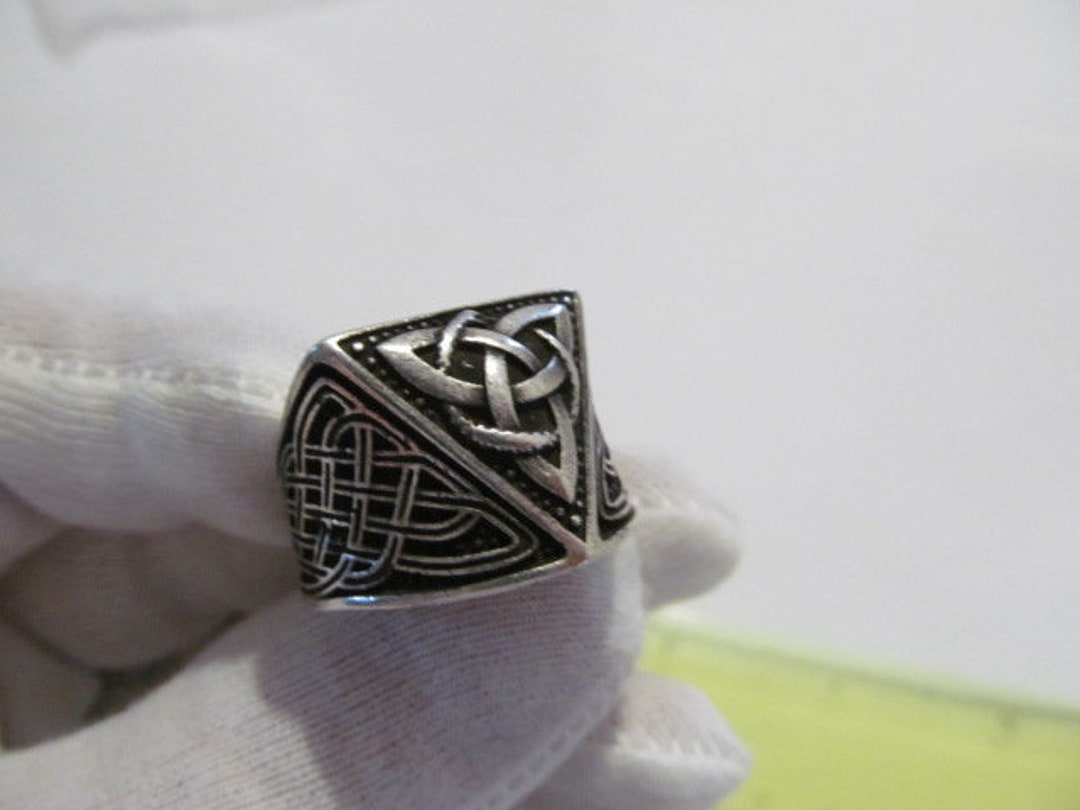Ancient Silver Ring "trivert" Vikings Celts 8-11 Ad(copy) Viking ...