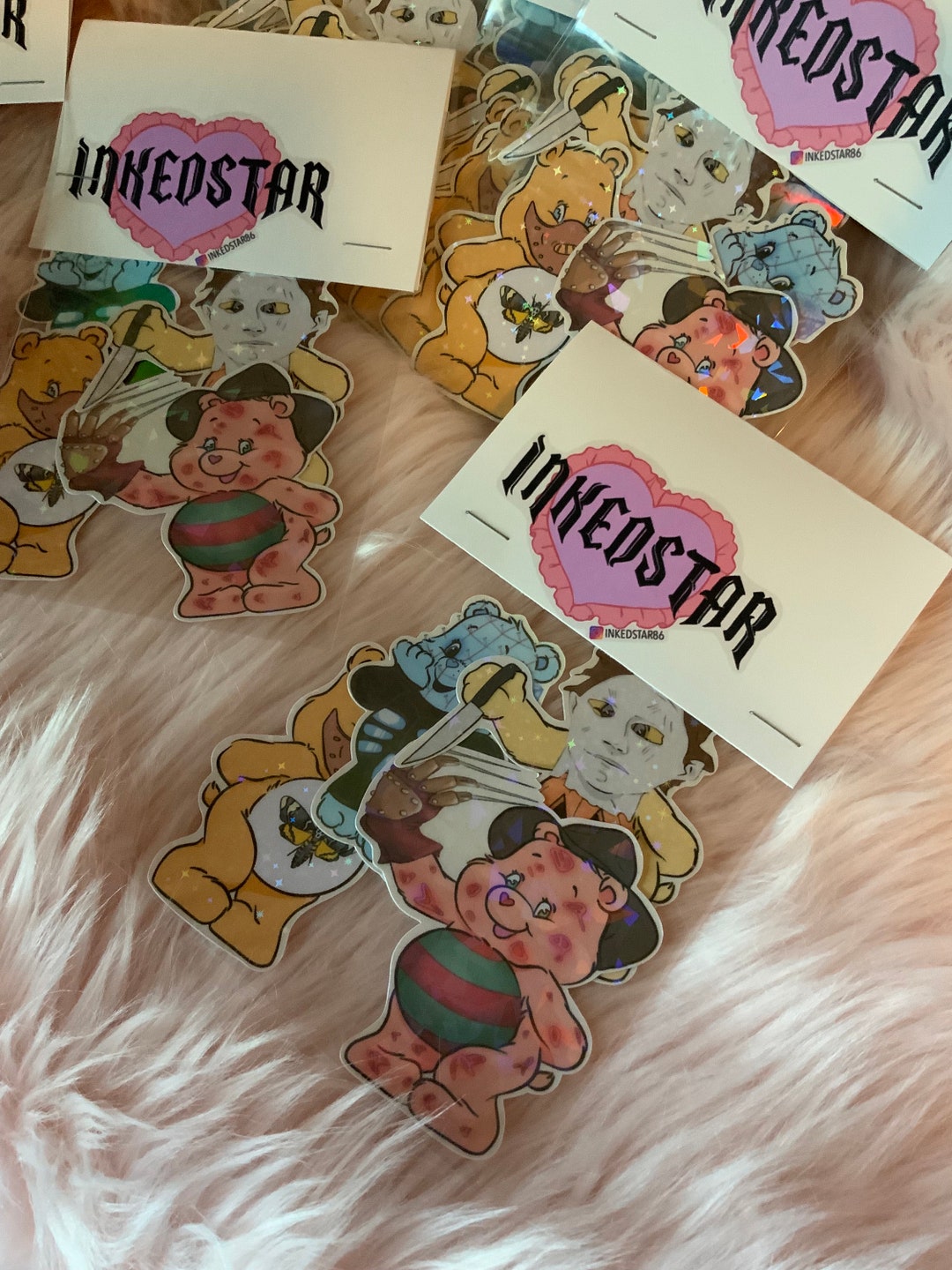 Scare Bear Sticker Pack - Etsy