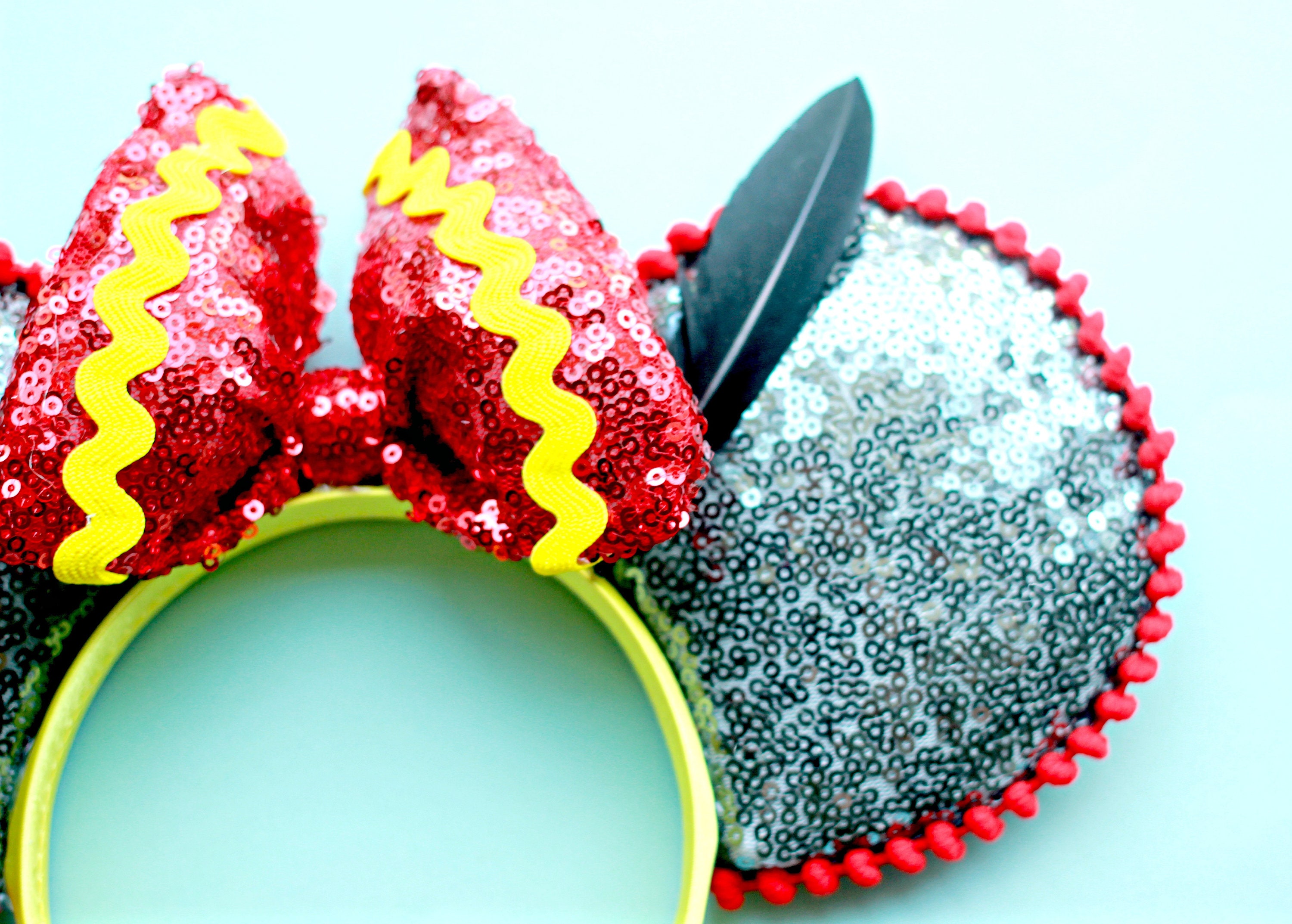 Dumbo Inspired Sequin Minnie Mouse Ears: Disneyland Flying Circus ...