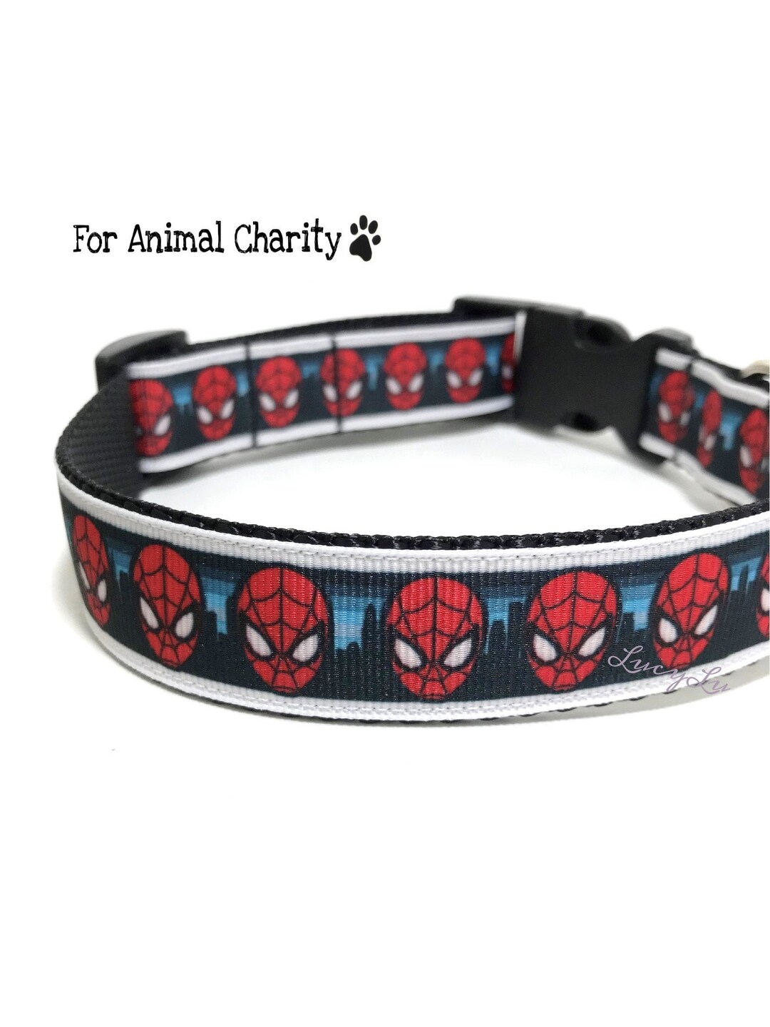 Spider-man-inspired, Avengers-inspired, Dog Collar for Animal Charity ...