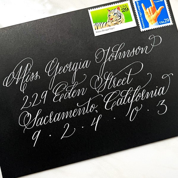 Calligraphy Envelope - Etsy