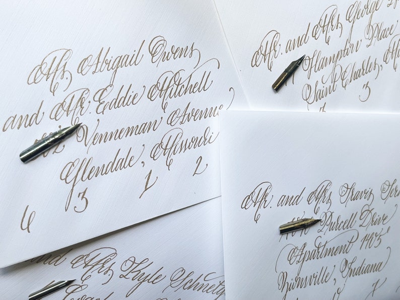 Traditional Script // Custom Envelope Calligraphy Addressing - Etsy