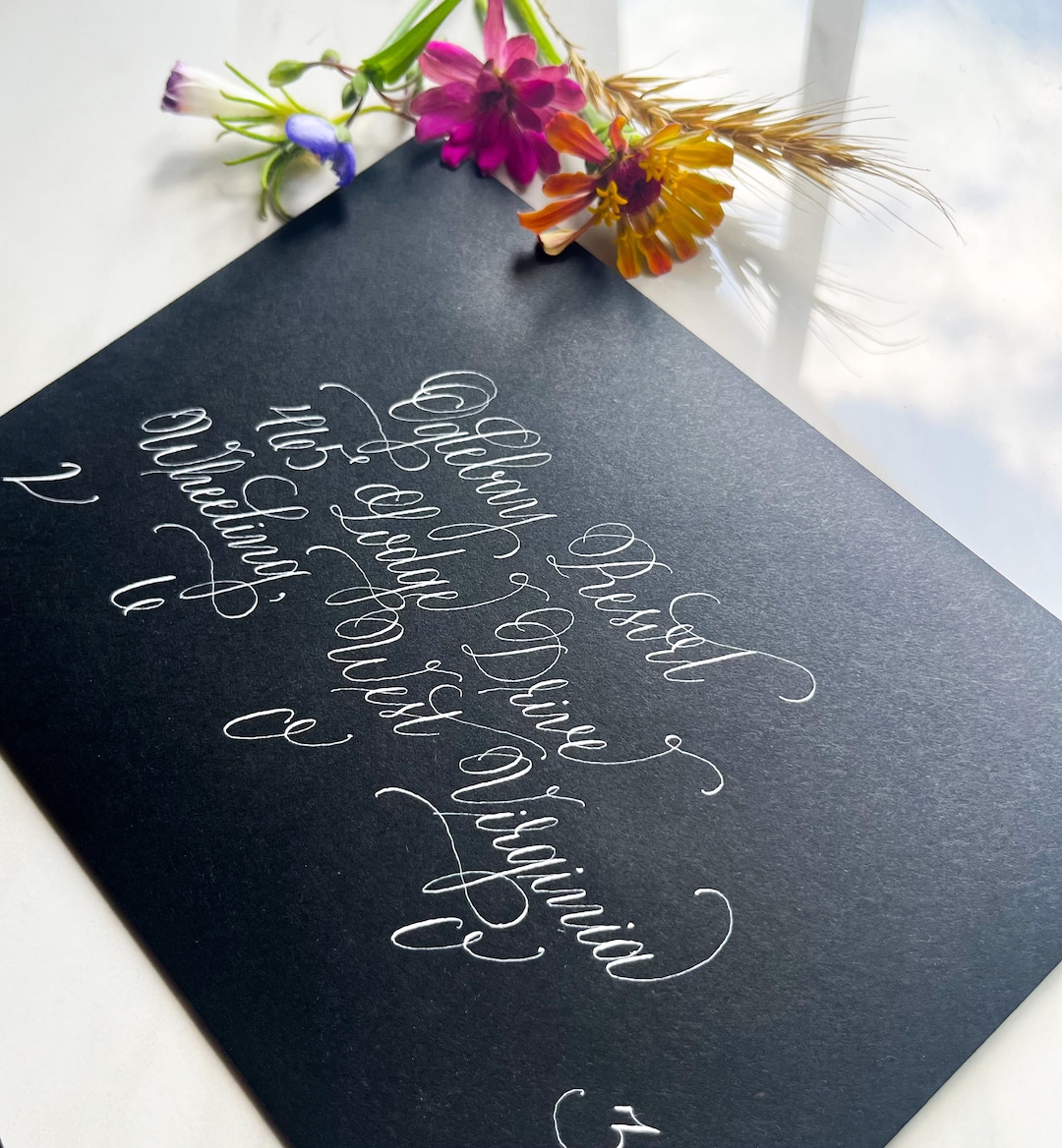 Flourished Script // Custom Envelope Calligraphy Addressing // for ...