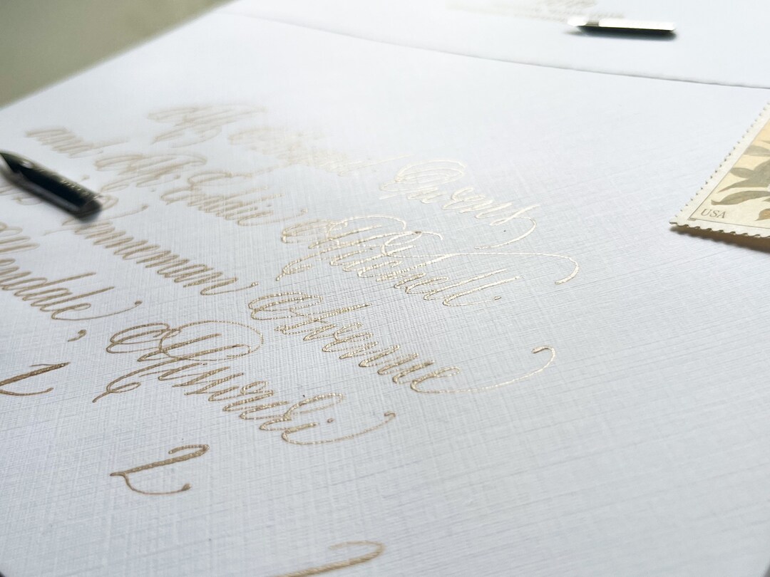 Traditional Script // Custom Envelope Calligraphy Addressing - Etsy