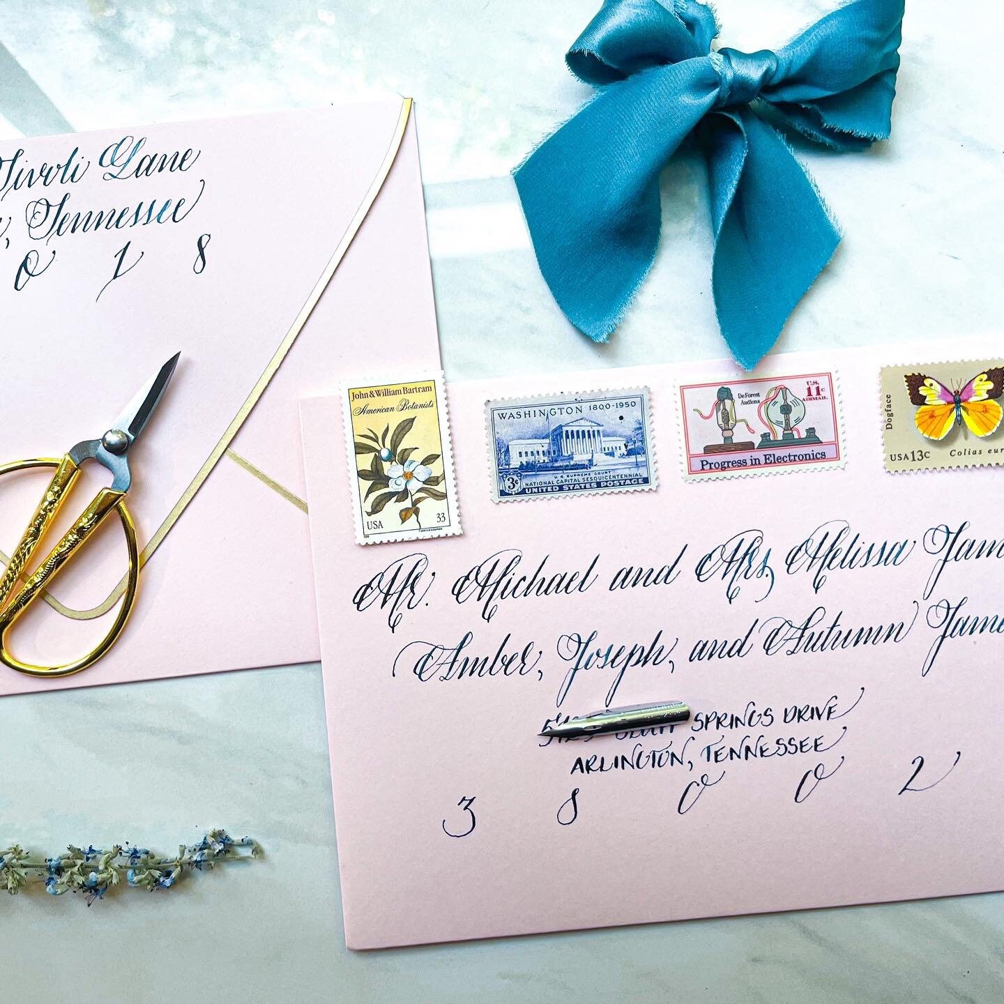 Traditional Script // Custom Envelope Calligraphy Addressing - Etsy