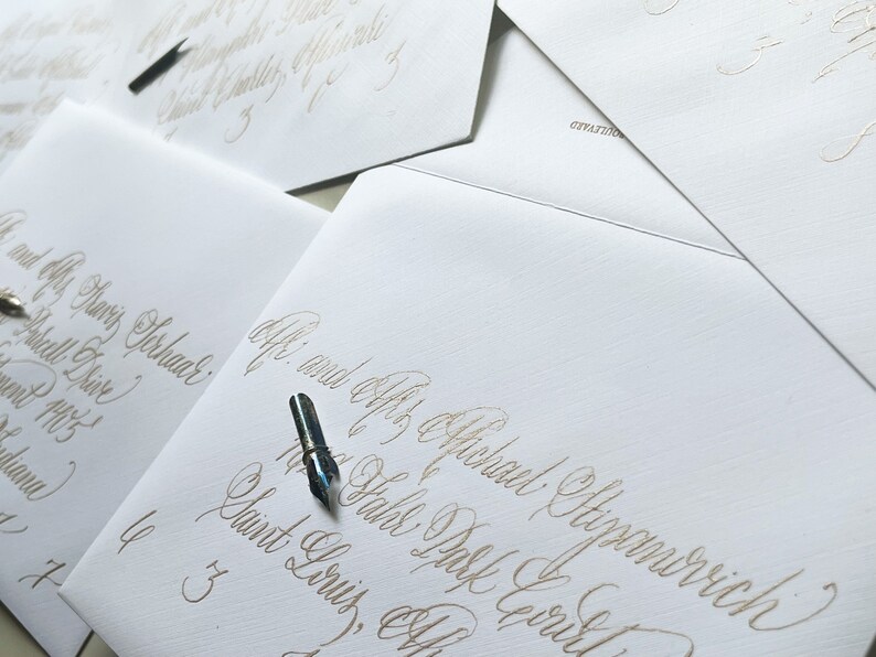 Traditional Script // Custom Envelope Calligraphy Addressing - Etsy