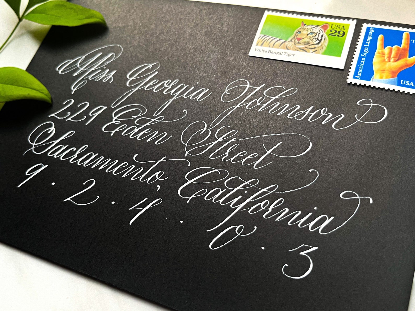 Flourished Script // Custom Envelope Calligraphy Addressing // for ...
