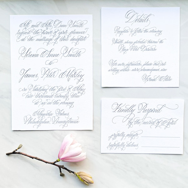 Wedding Calligraphy - Etsy