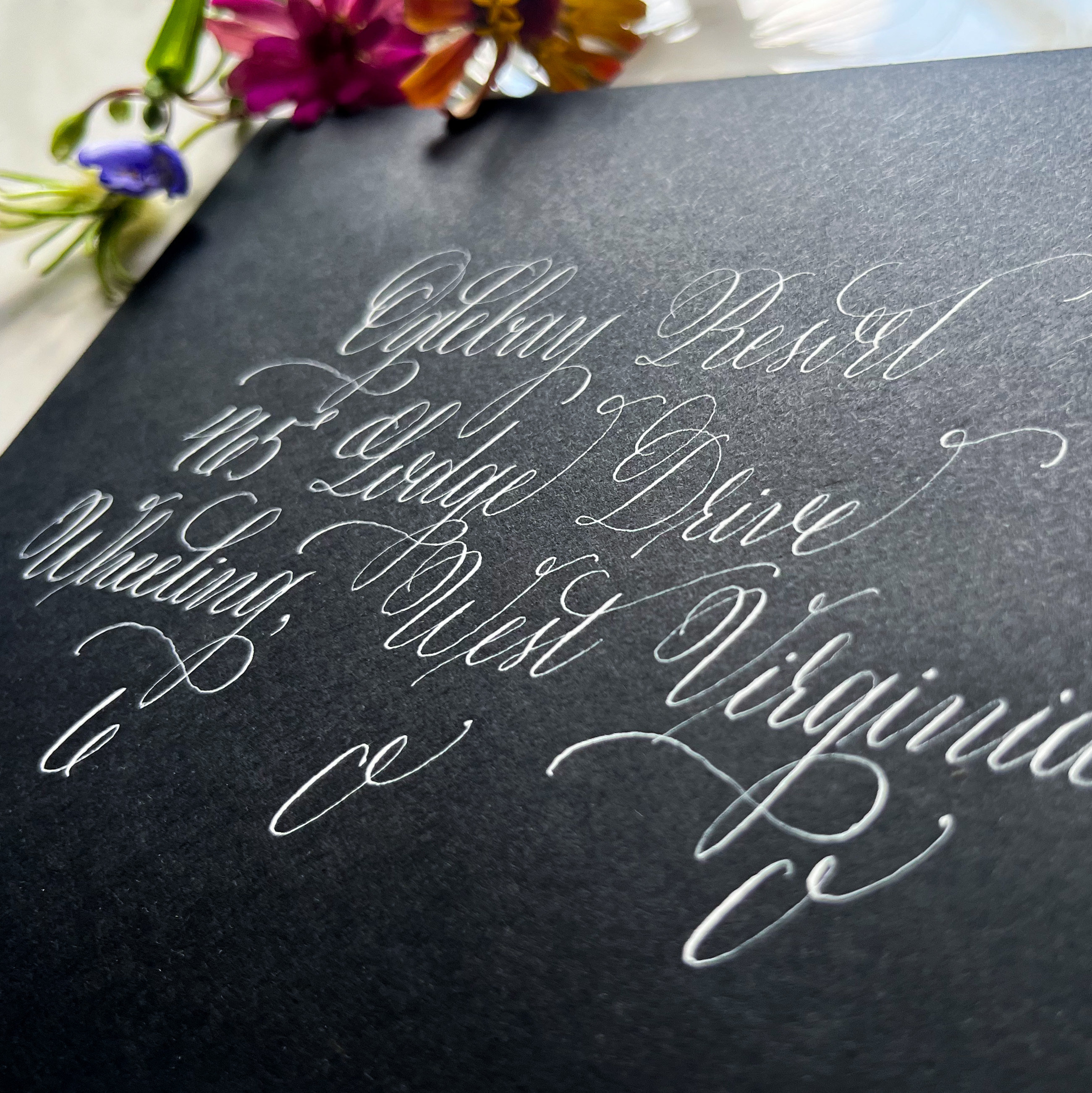 Flourished Script // Custom Envelope Calligraphy Addressing // for ...