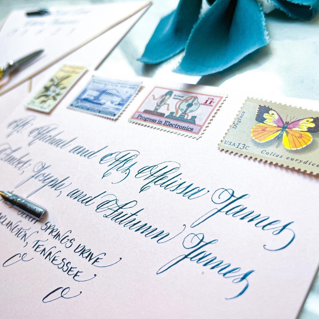 Traditional Script // Custom Envelope Calligraphy Addressing // for ...
